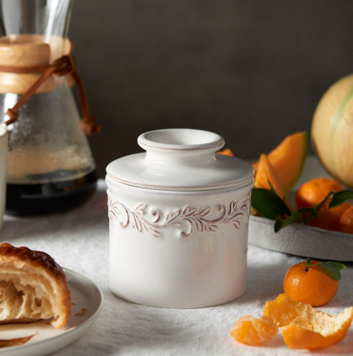 White Linen Antique Collection Butter Bell Crock – Official Butter Bell ...